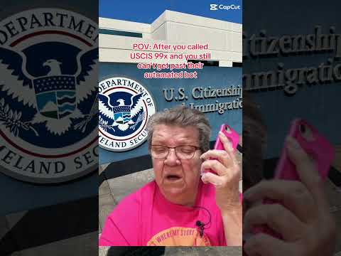 When you call USCIS, you would think you can talk directly to a customer service representative