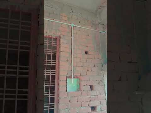 Electrician wall cutting and board fitting #wallcutting #electricwiring #fitting