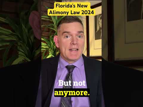Florida’s New Alimony Law 2024 #alimony #divorce #floridadivorce #OrlandoDivorceLawyer #familylaw