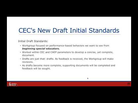 CEC's Standards Development: Setting the Foundation for the Future of Special Education