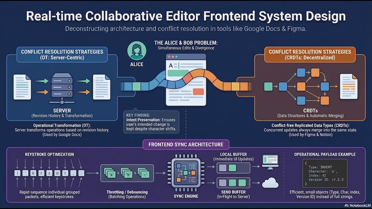 Real-time Collaborative Editor Frontend System Design Webinar | Google Docs | Figma | Notion