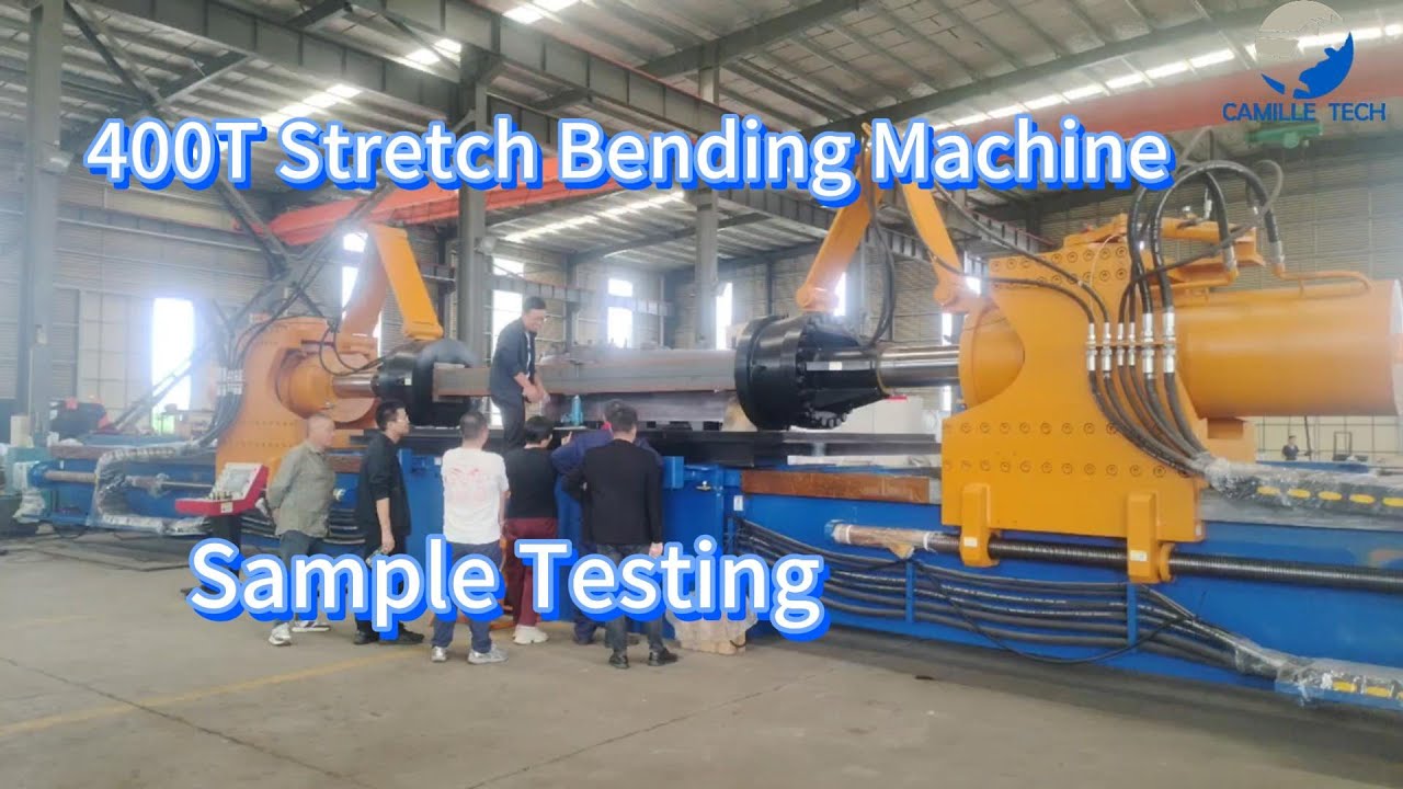 400T Stretch Bending Machine - Sample testing