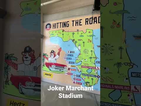 Spring training 2023. Yankees vs Tigers. Joker Marchant in Lakeland had a cool Grapefruit League map