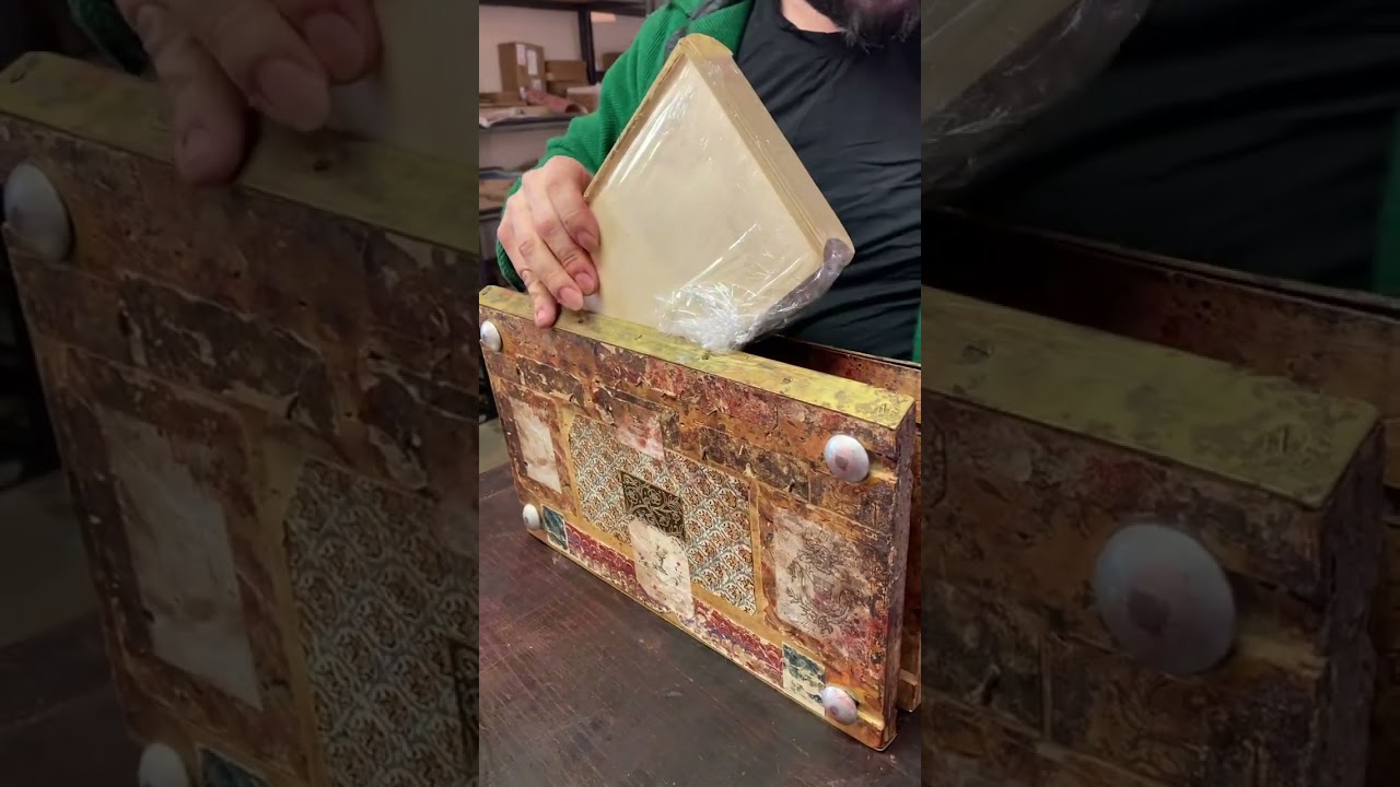 Step by step cloth hardcover restoration part 1. #bookbinding #bookrepair #bookbinder #rarebook #art