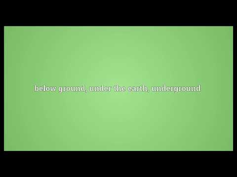 Subterranean Meaning
