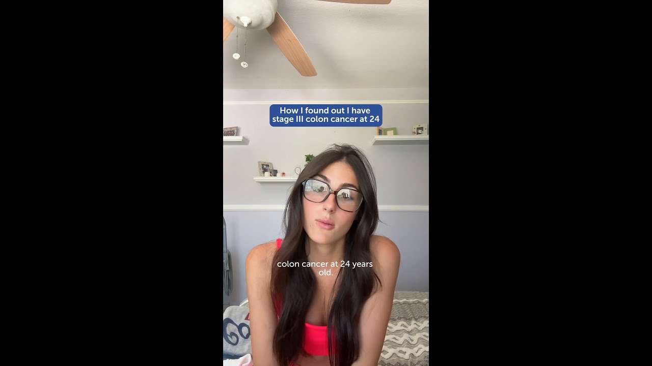 Meagan is 24 and living with colorectal cancer.