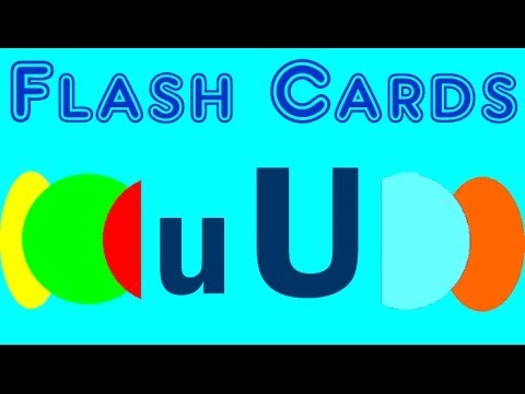 Flash Cards - words starting with the letter U