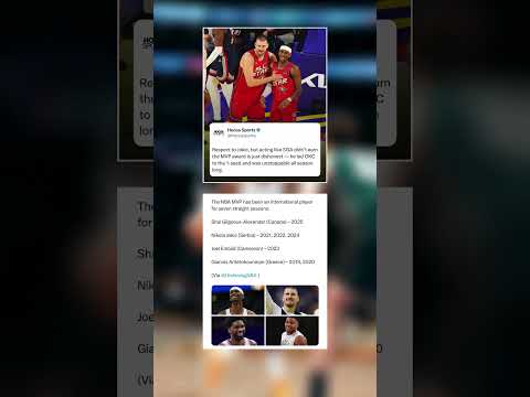 MVP deserved or not ? #nba #mvp