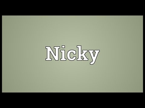 Nicky Meaning