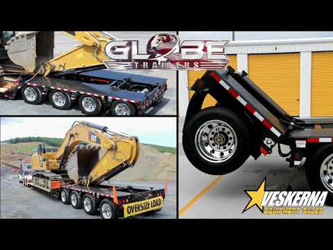 2020 GLOBE 55 TON DETACHABLE LOWBOY W/ 4TH AXLE FLIP For Sale