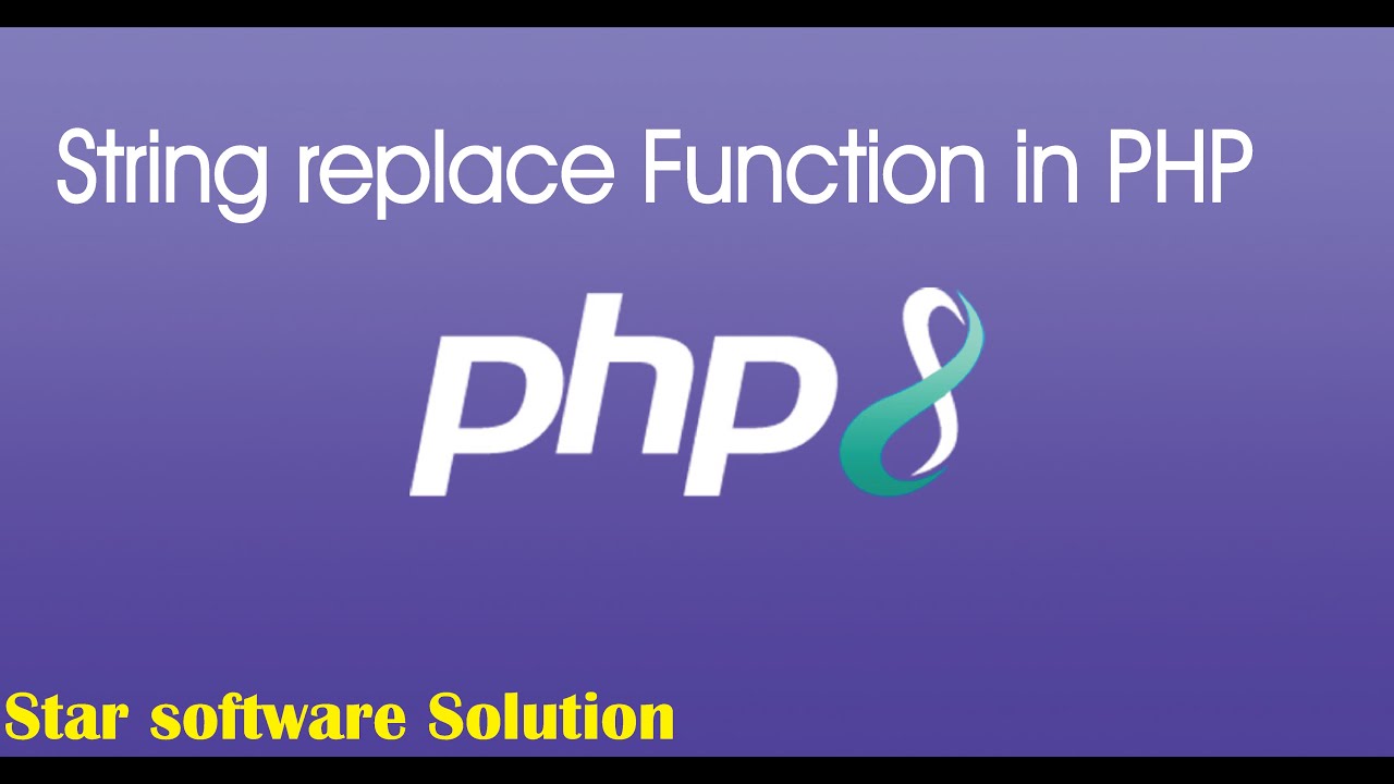 How to use string replace function in PHP, String replace function in PHP