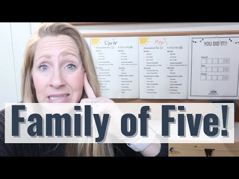 Our Family's Chore System | Chore chart for families who are busy!