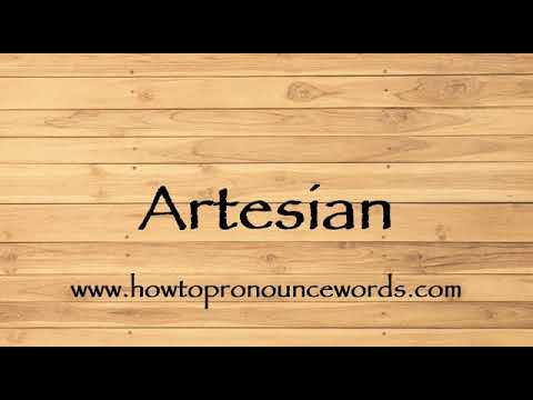 How To Pronounce Artesian ? How To say Artesian New Video