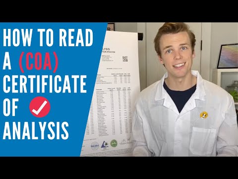 How To Read a COA (Certificate of Analysis) for CBD products