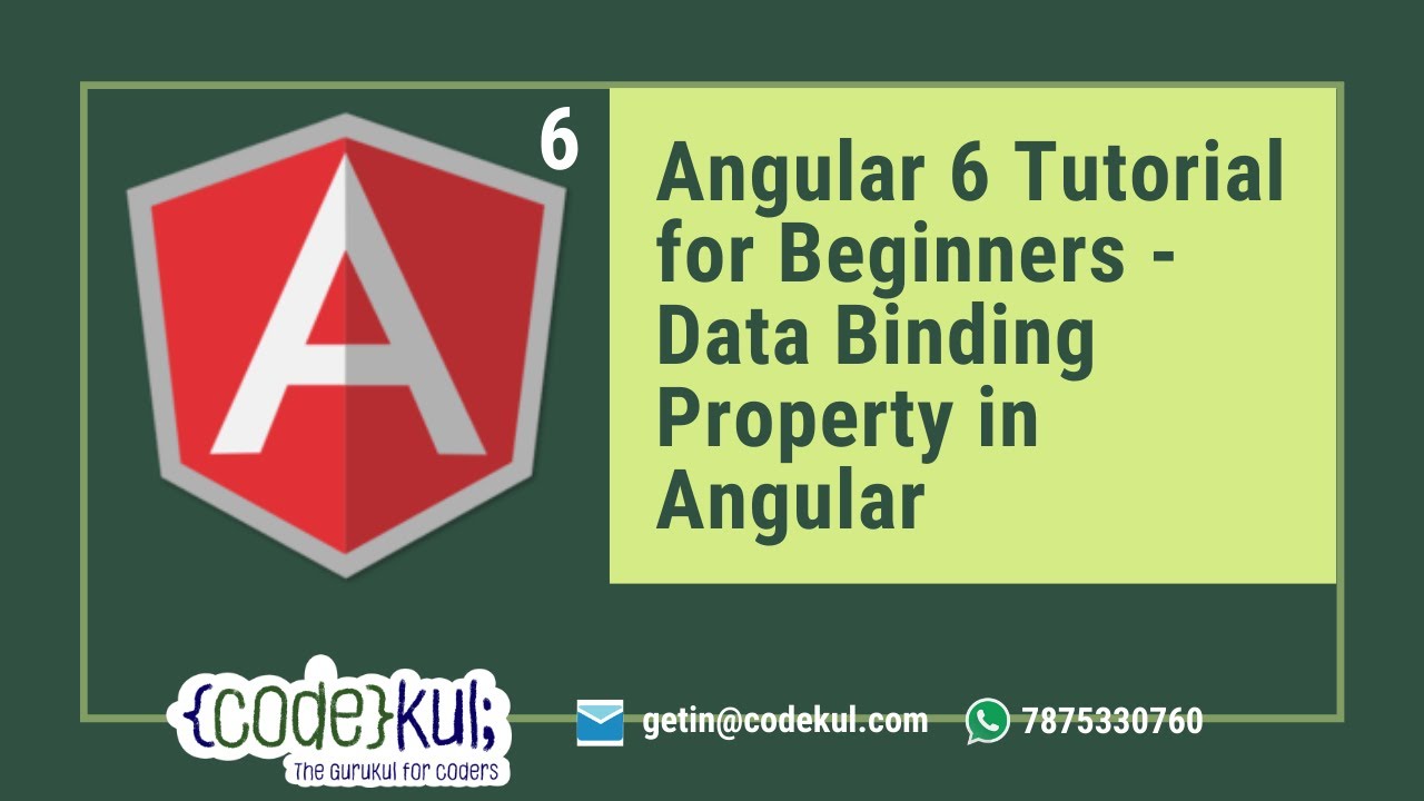 Angular 6 Tutorial for Beginners - Data Binding Property in Angular