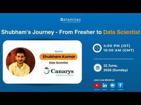 Shubham's Journey - From Fresher to Data Scientist
