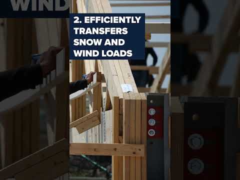 3 Reasons Why a Saddled Truss-to-Column Connection is Recommended #construction #truss #shorts