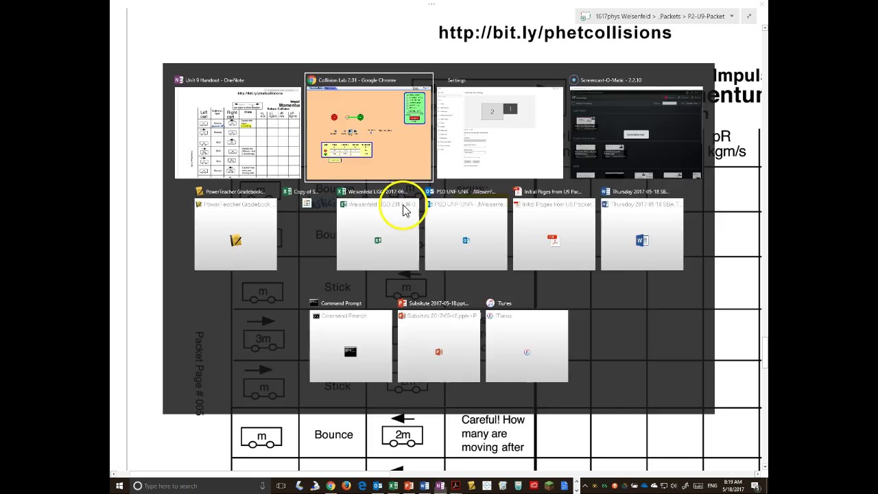 Phet Collisions Worksheet