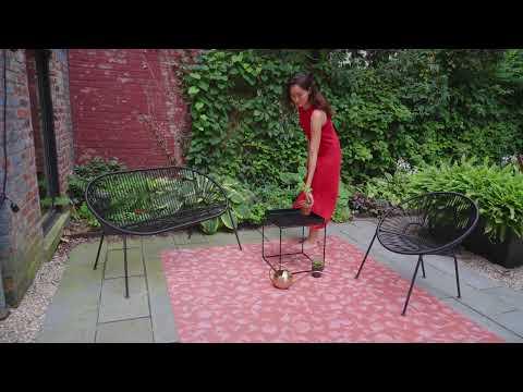 Warm up any outdoor space with Chilewich rugs and placemats.
