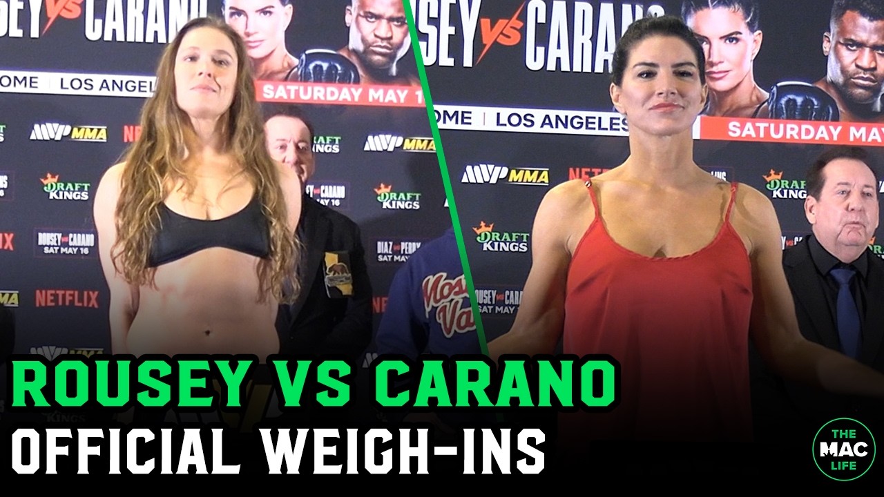 Ronda Rousey vs. Gina Carano OFFICIAL WEIGH-IN
