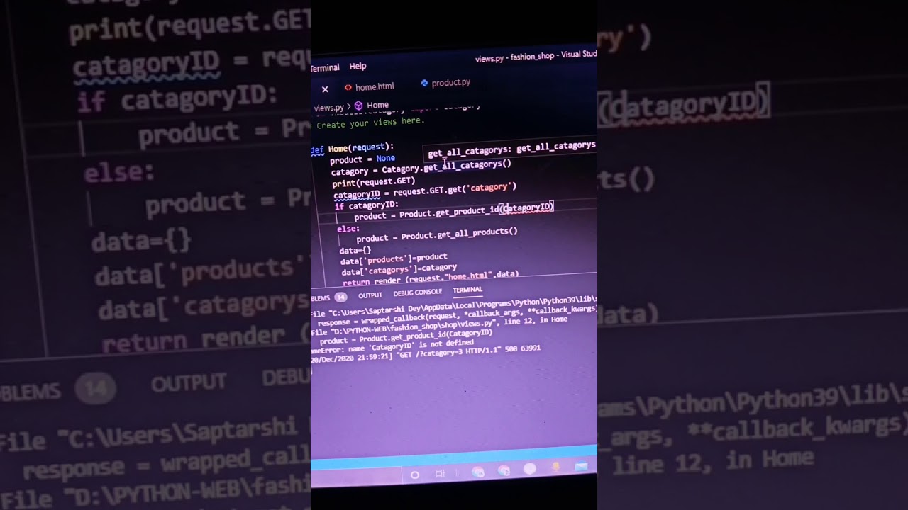 How to fix error easy ly in Python-django