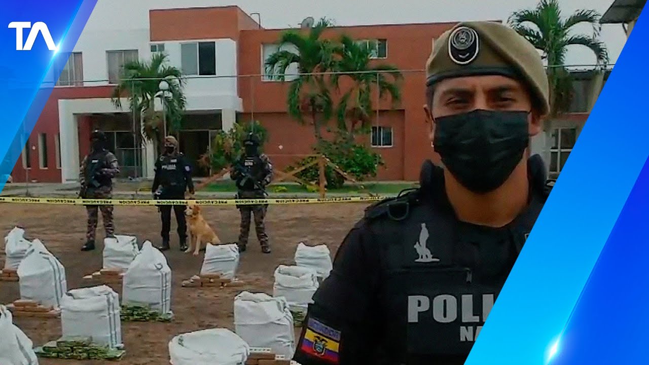 Policía decomisó una tonelada de droga en el puerto marítimo de Guayaquil -Teleamazonas