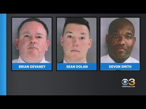 Sharon Hill, Pennsylvania cops Brian Devaney, Devon Smith, Sean Dolan ...