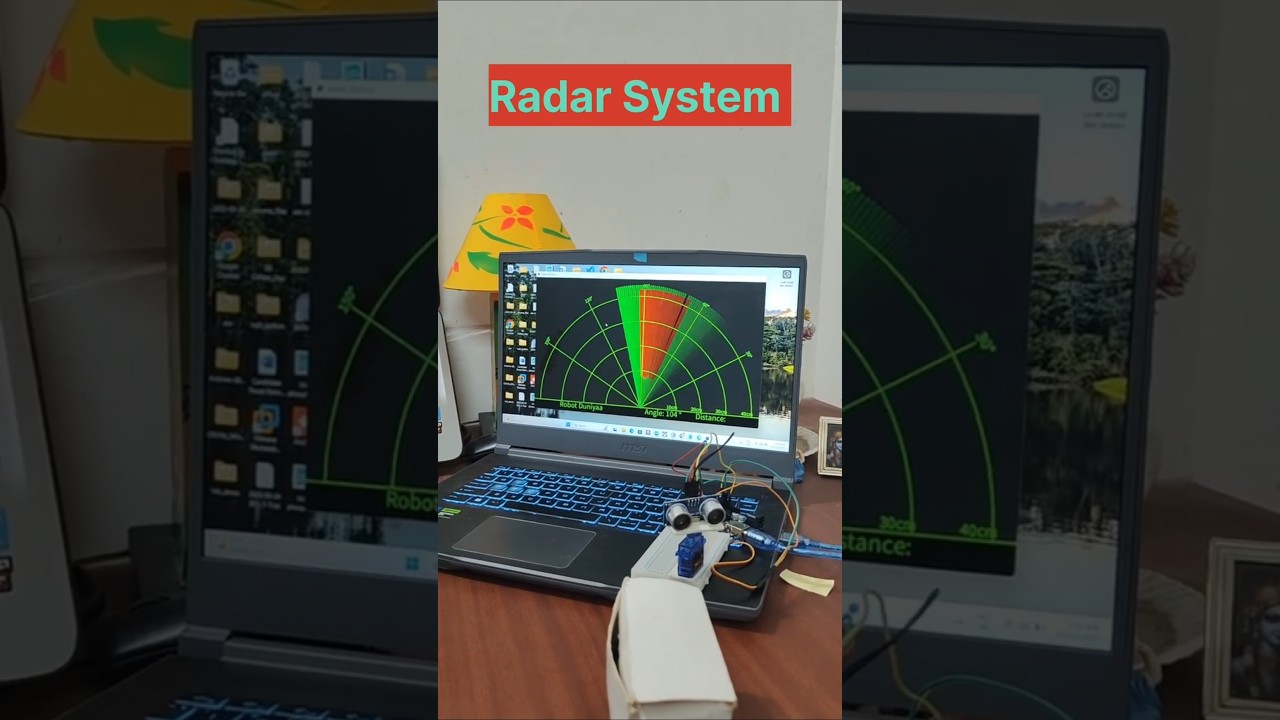 Diy radar using ultrasonic sensor and Arduino #shorts #diy
