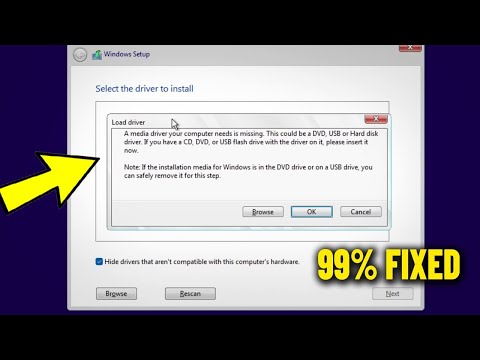 A media driver your computer needs is missing Error When Installing Windows 11/10/8/7 - How To Fix ✅