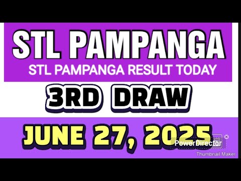 STL PAMPANGA RESULT TODAY 3RD DRAW JUNE 27, 2025 8PM | FRIDAY