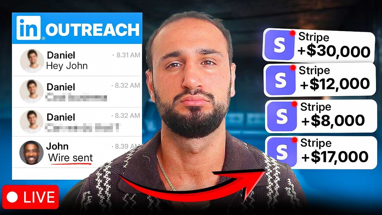 Writing a $30K+/mo LinkedIn DM script for a client (EXCLUSIVE FOOTAGE)