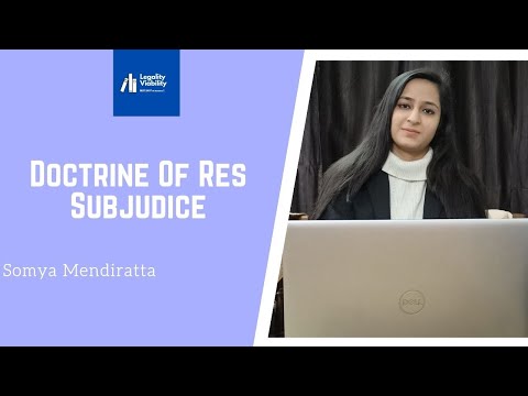 Doctrine Of Res Subjudice | 10 CPC