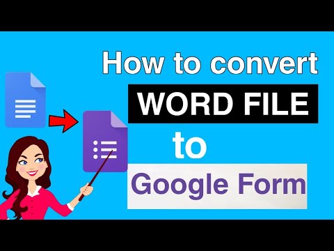 How to convert word doc into Google form |doc to form| Make Google form from Google doc|Google Forms