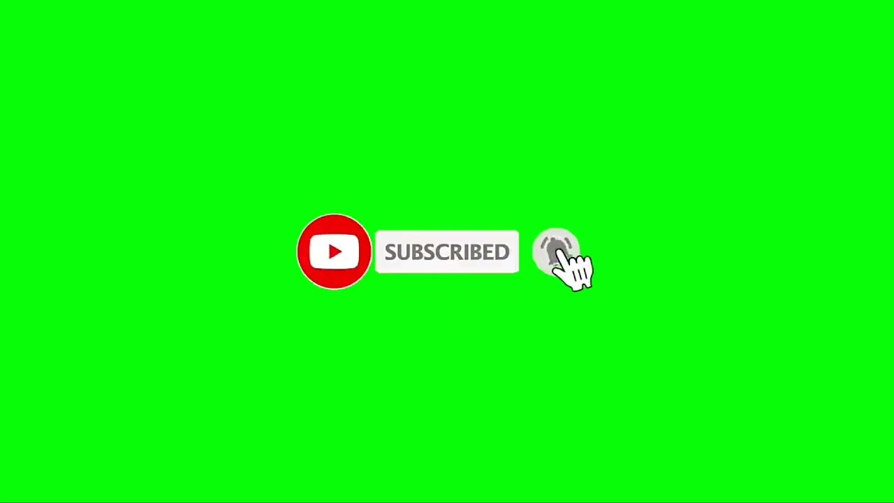 YouTube button Png For Kinemaster | Green Background | Editing.