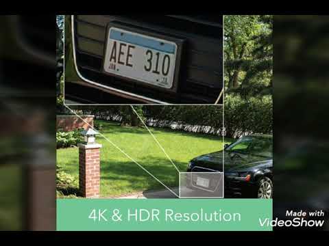 Arlo Ultra Home Security Camera System| 4K UHD Wire-Free with HDR, Color Night Vision, 180° View, 2-