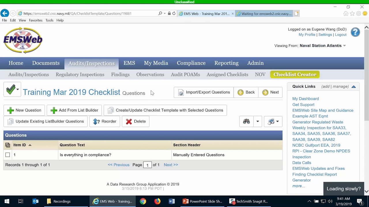 Session 12 - Create Checklist Templates