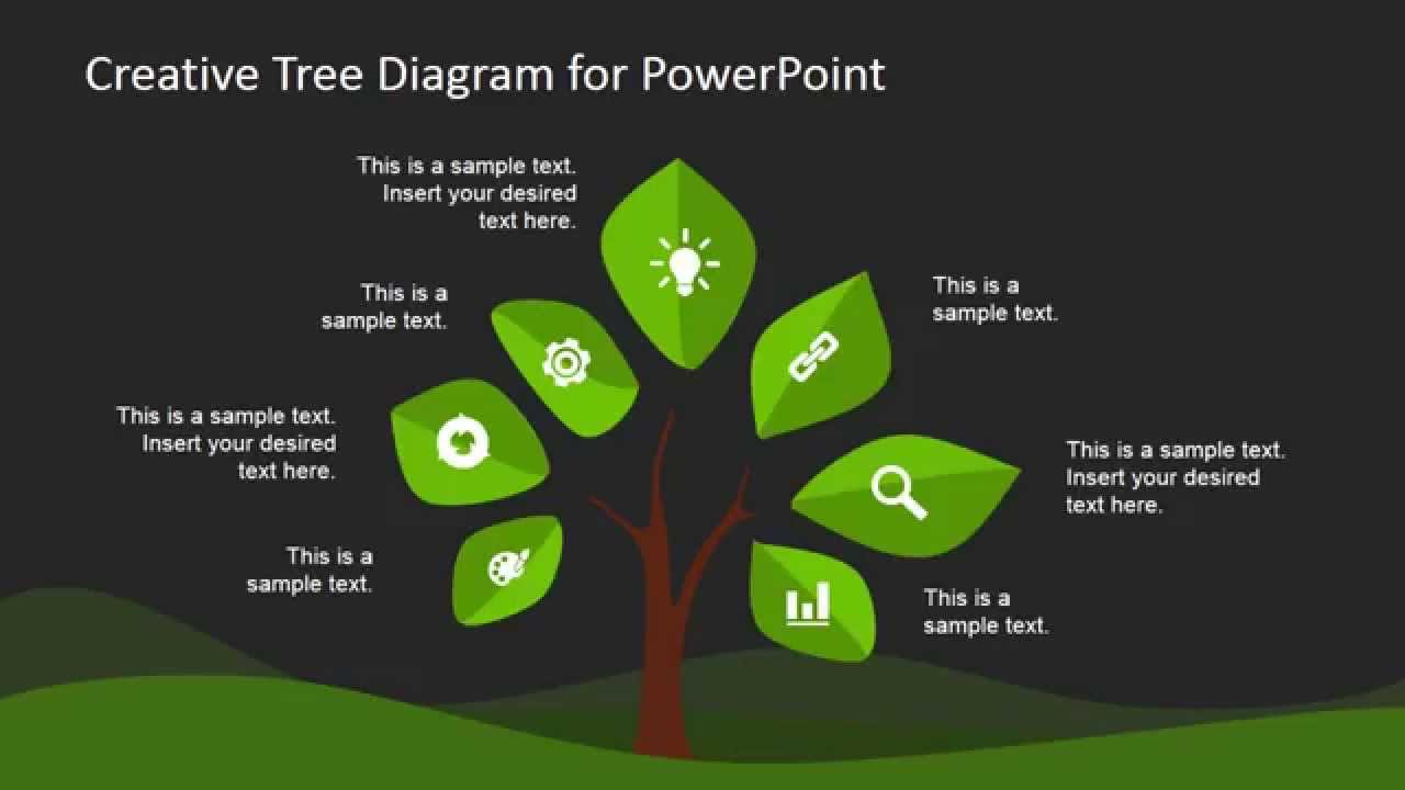 Creative Tree Diagram Template for PowerPoint