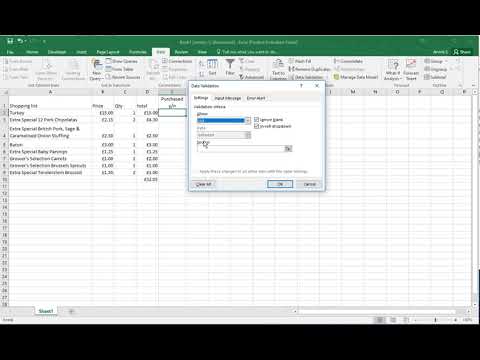 Create Drop Down Yes No in Excel