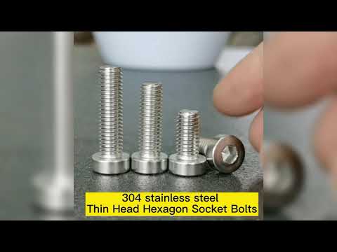 304 316 Stainless Steel Thin Head Socket Head Cap Screw丨#Screw #Bolt #Fastener 丨Aozhan Fasteners