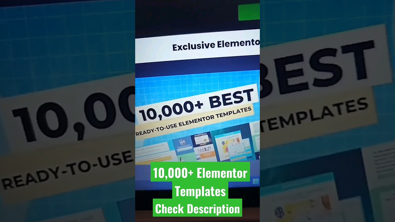 10,000+ Elementor Templates