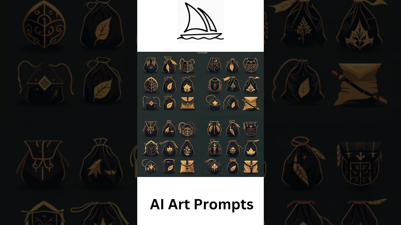 Flat Vector Icon Generated for Fantasy Game with Midjourney AI Prompts Idea #midjourney #shorts