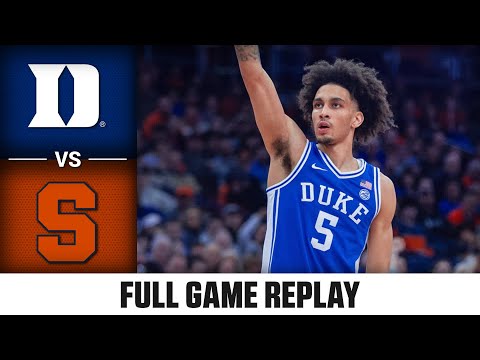 Duke vs. Syracuse Full Game Replay | 2024-25 ACC Men's Basketball