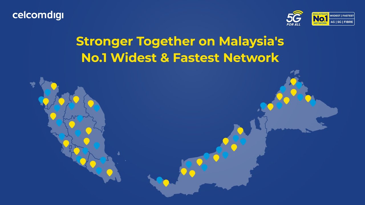 CelcomDigi Now Stronger Together on Malaysia’s No.1 Widest and Fastest Network
