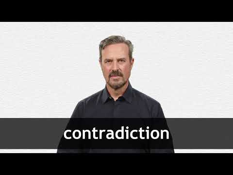 How to pronounce CONTRADICTION in American English