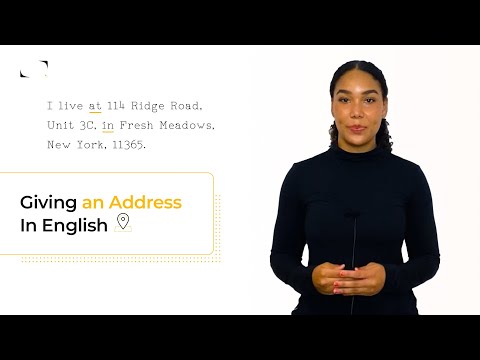 How to Give an Address in English | Denglisch Docs