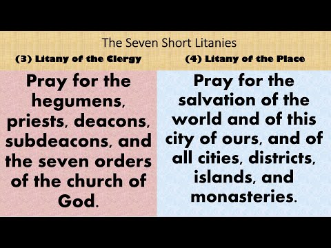Litanies of the Clergy & the Place (in English) - أوشية الأكليروس و أوشية الموضع