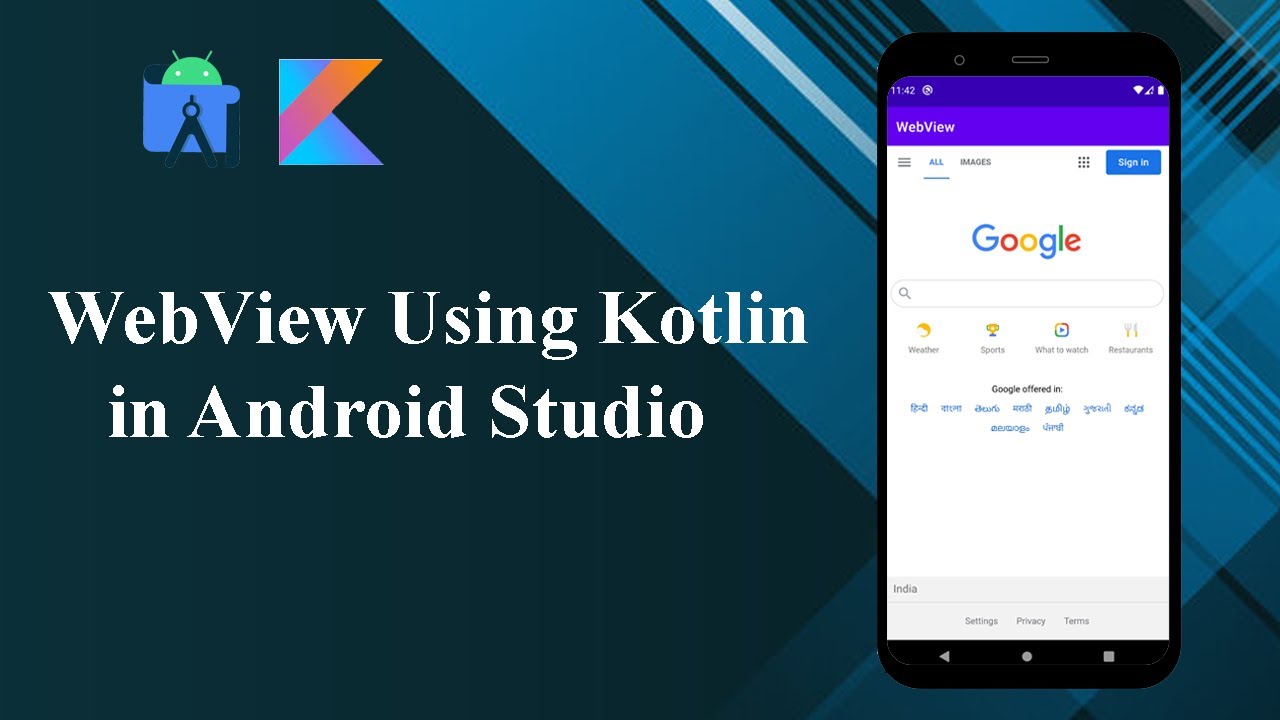 WebView Using Kotlin in Android Studio | Android Tutorials