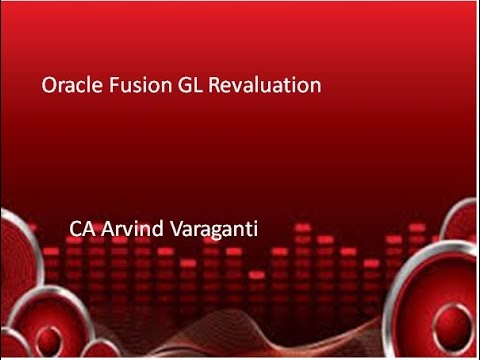 Oracle Fusion GL Revaluation