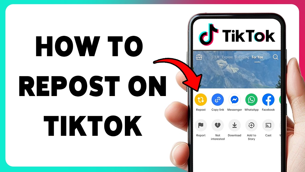 How To Repost On TikTok | Share Videos Easily 2026