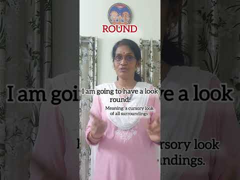 Let's understand Adverbs "ROUND" and "Roundly" in sentences #learnenglish
